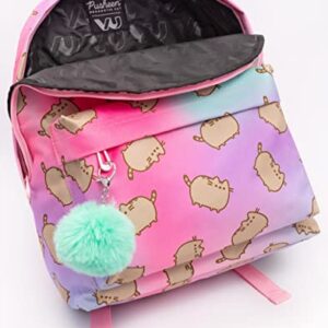 Pusheen Backpack Cat Pom Pom Keyring Pink Rucksack 16”