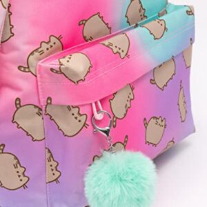 Pusheen Backpack Cat Pom Pom Keyring Pink Rucksack 16”