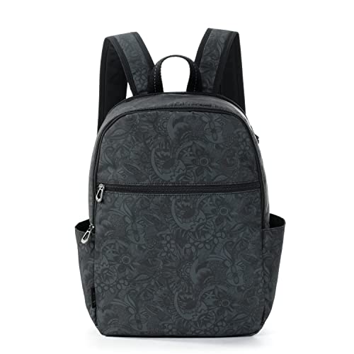 Sakroots womens Eco-twill Sakroots Larchmont Backpack in Eco Twill, Black Spirit Desert, One Size US