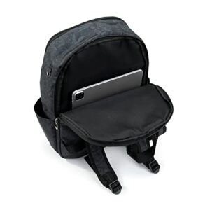 Sakroots womens Eco-twill Sakroots Larchmont Backpack in Eco Twill, Black Spirit Desert, One Size US