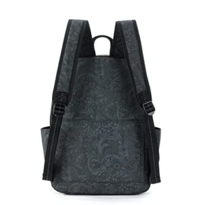 Sakroots womens Eco-twill Sakroots Larchmont Backpack in Eco Twill, Black Spirit Desert, One Size US