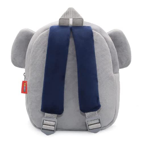 Cute Animal Cartoon Backpack School Bag, for Toddler Children Boys Girls, 3-5 Years Old, for Kindergarten Kids, Children, Unisex (Elephant)…