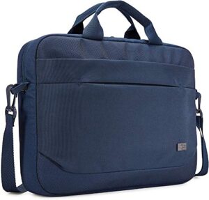 case logic advantage 14″ attaché-dark blue, 13″x14.6″x2.8″ (3203987)