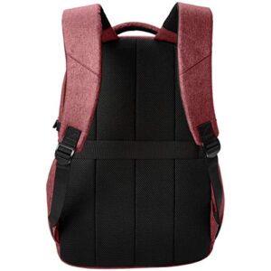 Amazon Basics Urban Laptop Backpack, 15 Inch Notebook Computer Sleeve, Maroon