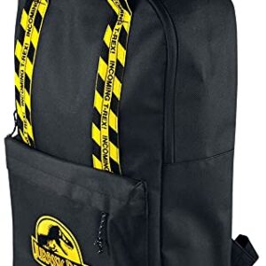 Universal Jurassic Park Logo Backpack, Unisex, Black/yellow Bp127275jpk