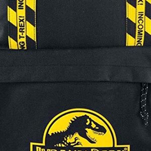 Universal Jurassic Park Logo Backpack, Unisex, Black/yellow Bp127275jpk