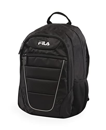 Fila Argus 5 Laptop Backpack, Black/Grey, One Size