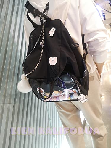 Eien Kaliforua Ita Bag Cute Ita Bag Backpack Kawaii Pins Display Backpack 3 Way Anime School Bag