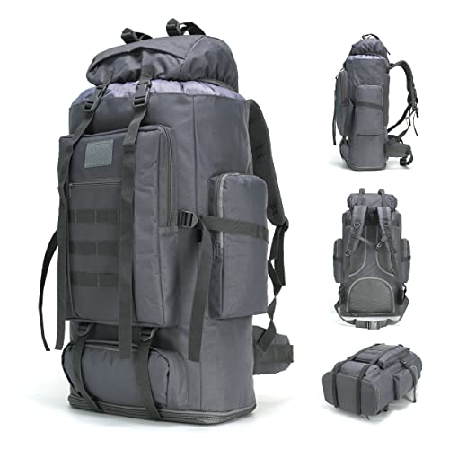 BNMJVJL 100L Camping Hiking Military Tactical Backpack Outdoor Climbing Sport Bags for Camping,Backpacking