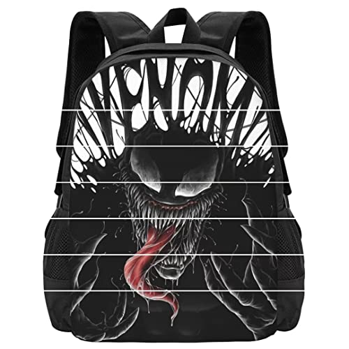 Tcaizlis Anime Pattern Canvas Backpack Durable 16 in Laptop Backpacks Computer Bag, Lightweight Casual Travel Daypack (H2)