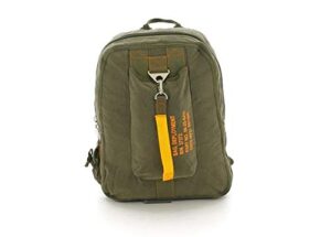 olive drab vintage canvas flight bag