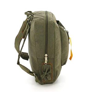 Olive Drab Vintage Canvas Flight Bag