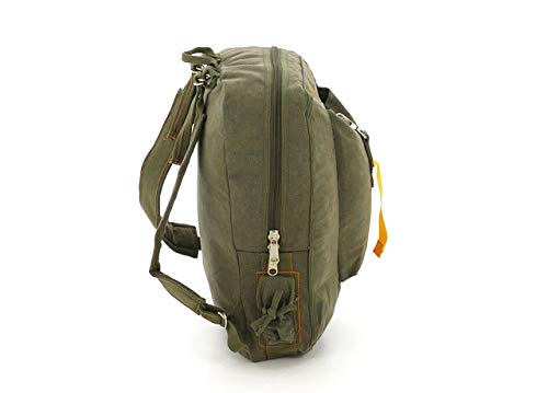 Olive Drab Vintage Canvas Flight Bag