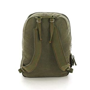 Olive Drab Vintage Canvas Flight Bag