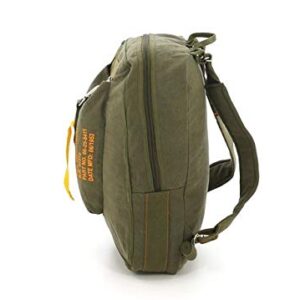 Olive Drab Vintage Canvas Flight Bag