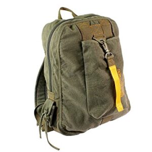 Olive Drab Vintage Canvas Flight Bag