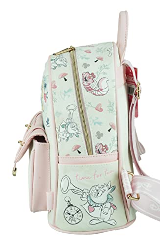 Disney Alice in Wonderland Wondapop 11 Inch Vegan Leather Mini Backpack