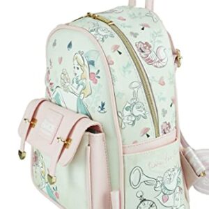 Disney Alice in Wonderland Wondapop 11 Inch Vegan Leather Mini Backpack