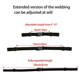 Sternum Strap for Backpacks, Backpack Chest Strap for Adults and Kids, 2 Pack Heavy Duty Adjustable Outdoor Backpack Accessories with Quick Release Buckle for Hiking Climbing Riding Runing and Blower