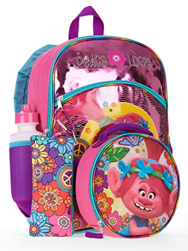 Trolls Girl's Backpack 5 Piece Set