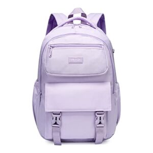 reqinqin kids backpack boys and girls backpack purple waterproof school backpack suitable for age for over 6 years old lightweight purple travel toddler backpack（purple ）