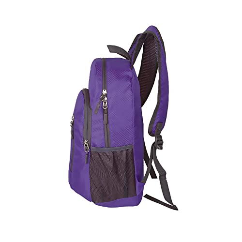 mountop Outdoor Lightweight Foldable Water Resistant Backpack for Travel Hiking Riding - Purple