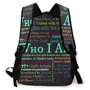 Inspirational Bible Scripture Backpack Christian Book Bags for Boys Girls Elementary School Bags Back to School Gift Bookbag 2nd 3rd 4th 5th 6th Grade