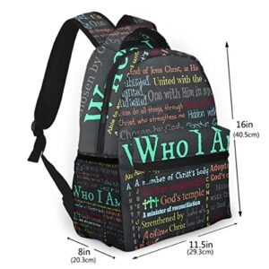 Inspirational Bible Scripture Backpack Christian Book Bags for Boys Girls Elementary School Bags Back to School Gift Bookbag 2nd 3rd 4th 5th 6th Grade