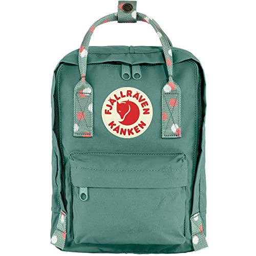 Fjallraven Women's Mini Kanken Backpack, Frost Green/Confetti, One Size