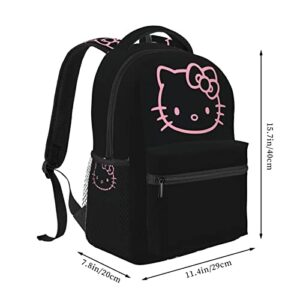 BAMARO Cute Cartoon Cat Backpack Casual Travel Backpacks Lightweight Bookbag for Girls Women Kids