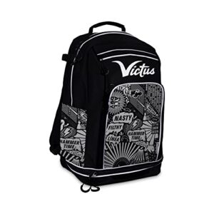 victus sports victus dna baseball bat pack, black/nox, 13″ w x 9.5″ d x 19″ h