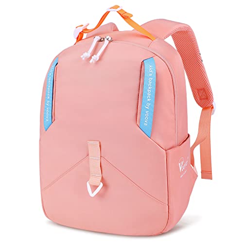 Voova Kids Backpack for Teen Girls Boys, Cute Mini Backpacks for Toddlers Preschool and Kindergarten, Waterproof Lightweight Small School Bookbag Fits 3 To 12 Years Old for School and Travel, Pink