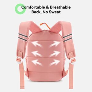 Voova Kids Backpack for Teen Girls Boys, Cute Mini Backpacks for Toddlers Preschool and Kindergarten, Waterproof Lightweight Small School Bookbag Fits 3 To 12 Years Old for School and Travel, Pink