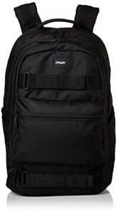 oakley men’s street skate backpack, blackout, one size