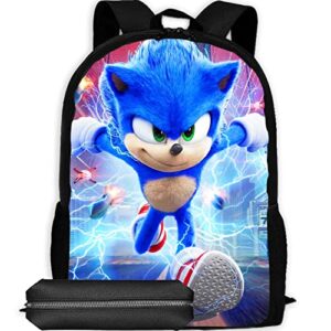 unisex backpack anime bag cartoon laptop backpack pencil case 16.5 inch 3d printed daypacks -4