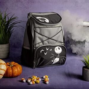 ONIVA - a Picnic Time brand - Disney Nightmare Before Christmas Jack PTX Backpack Cooler - Soft Cooler Backpack - Insulated Lunch Bag, (Black with Gray Accents)