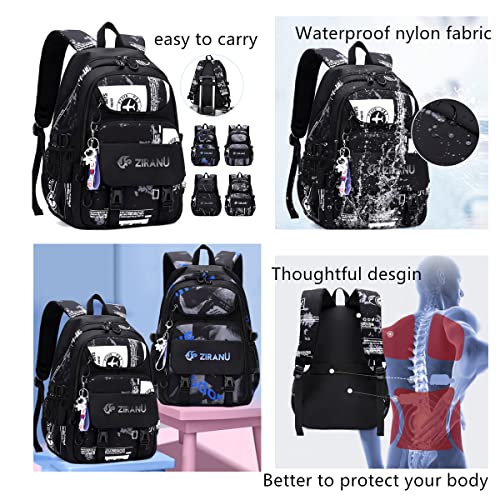 Large Capacity Kids Rolling Backpack Wheeled Elementary School Bag Primary Students Trolley Bookbag for Boys