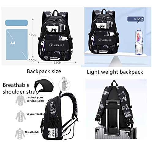 Large Capacity Kids Rolling Backpack Wheeled Elementary School Bag Primary Students Trolley Bookbag for Boys