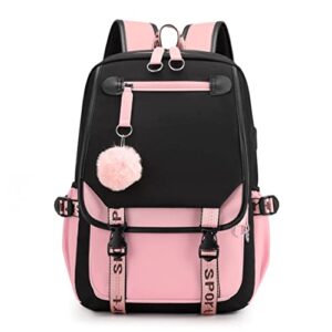 backpack for girls casual daypack nylon waterproof kids elementary middle schoolbag children bookbag