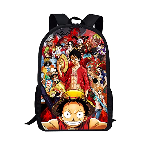 URYLVUG 17 Inch Business Anime Laptop Backpack for Women Men Boys Girls Black Travel Laptop Backpack for Work College