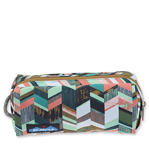 ​KAVU Pixie Pouch Accessory Travel Toiletry and Makeup Bag - Coastal Blocks