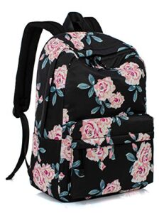 leaper fashion water resistant laptop backpack for women black