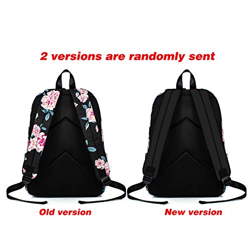 Leaper Fashion Water Resistant Laptop Backpack for Women Black