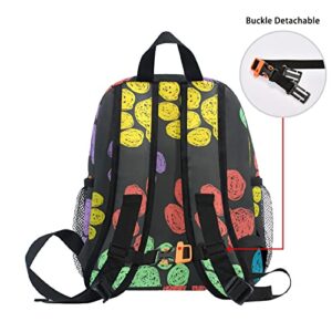 Aflyko Dog Paw Prints Kids Backpack for Daycare Bookbag for Kindergarten Daypack for Toddler Girls and Boys 10 x 4 x 12 Inch