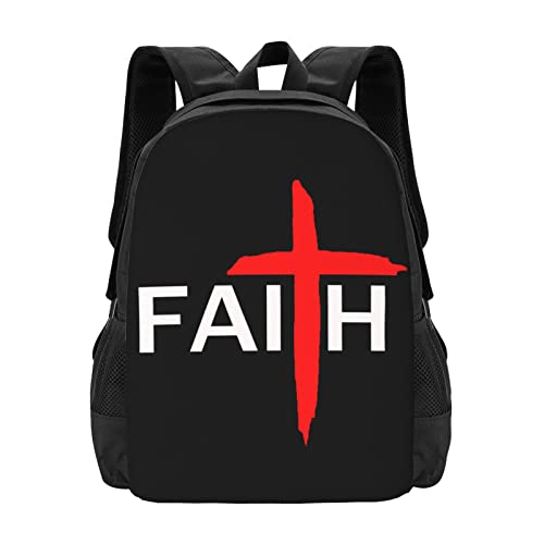 DARLEKS Jesus Christian Faith Cross Backpacks For Teen,Large-Capacity Backpacks, Casual School Bags, School Bags, Lightweight Water-Repellent School Bags And Travel Bags