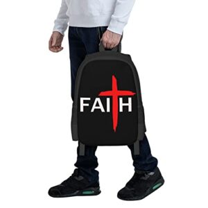 DARLEKS Jesus Christian Faith Cross Backpacks For Teen,Large-Capacity Backpacks, Casual School Bags, School Bags, Lightweight Water-Repellent School Bags And Travel Bags