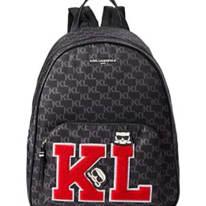 Karl Lagerfeld Paris Khloe Backpack Black Logo Combo One Size