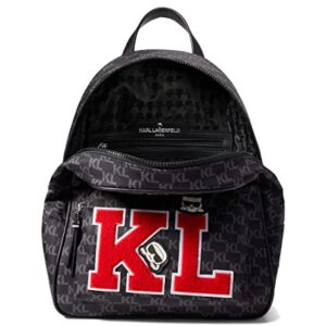 Karl Lagerfeld Paris Khloe Backpack Black Logo Combo One Size