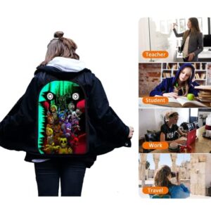 3D Backpack, Multifunction Unisex Bookpack for Travel Daily Use Laptop Bag 17 Inch Teens Adults