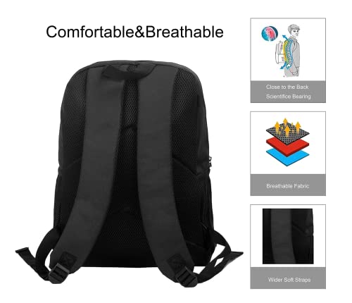 3D Backpack, Multifunction Unisex Bookpack for Travel Daily Use Laptop Bag 17 Inch Teens Adults